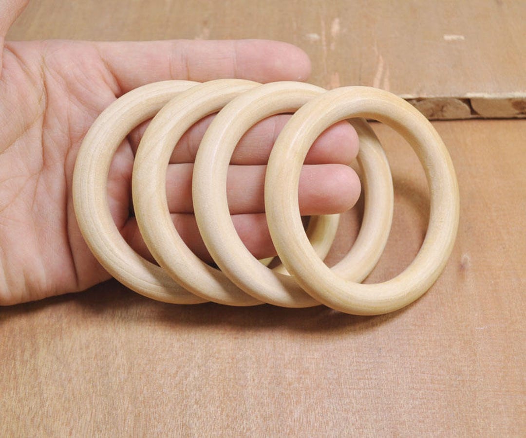 Wood Rings,10pcs 73mm Unfinished Wooden Rings Sale,wooden Circles ...