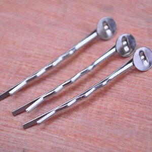 Silver Bobby Pin,wholesale Lot 100pcs Silver Metal Bobby Pins With 7mm ...