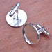 20pcs Cuff Link Blanks, Silver Plated Bezel Tray Blanks,brass Round ...