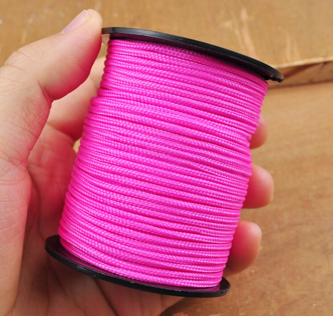 30/50/100 Yards,2mm Pink Cords/ropes/strings,nylon Braided Cord for ...