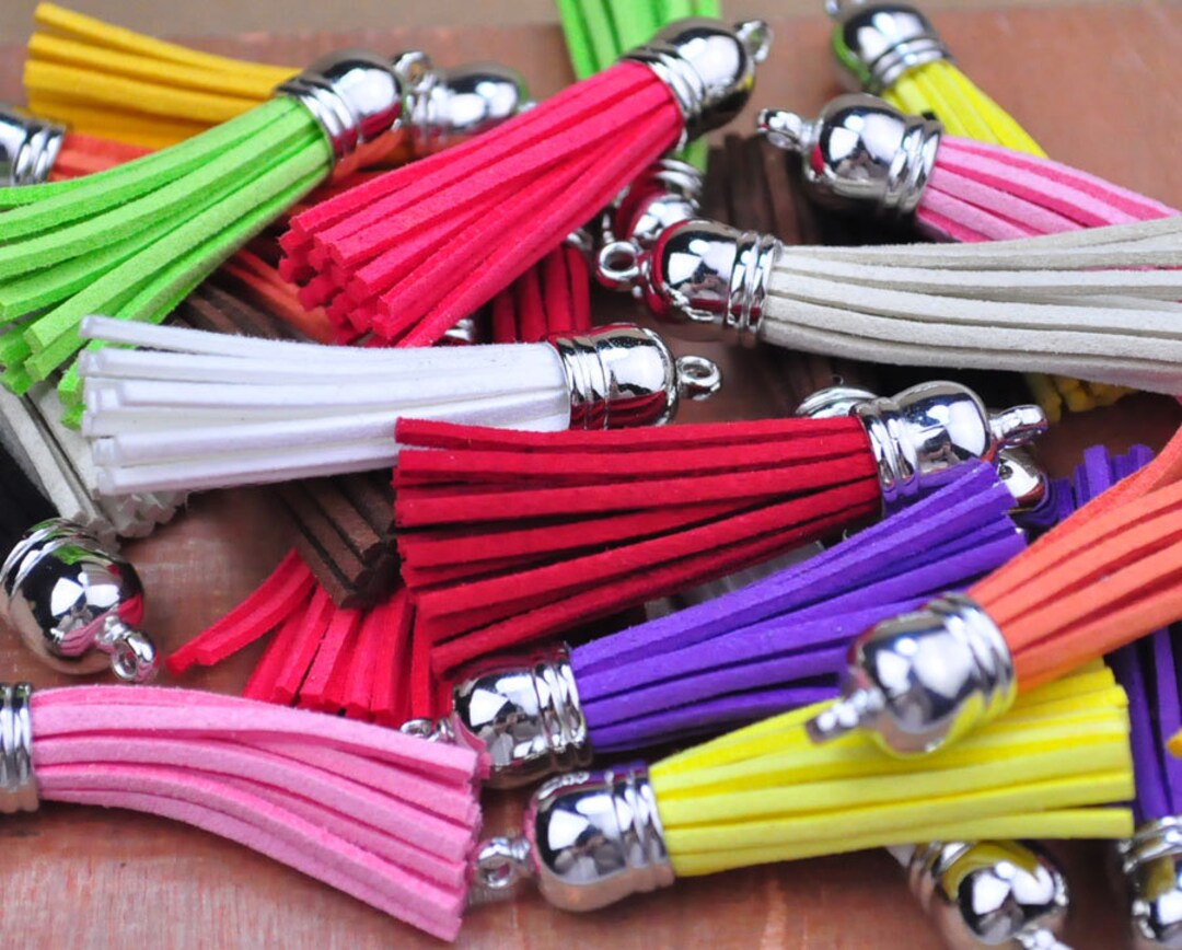 Tassels Pendant,mix Color Leather Tassel Fiber Tassel Fringe Tassel ...