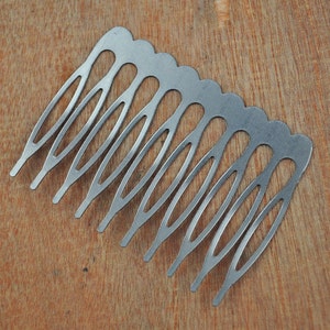 10 Teeth Metal Hair Combs,50pcs Silver Gray Metal Hair Combs,works ...