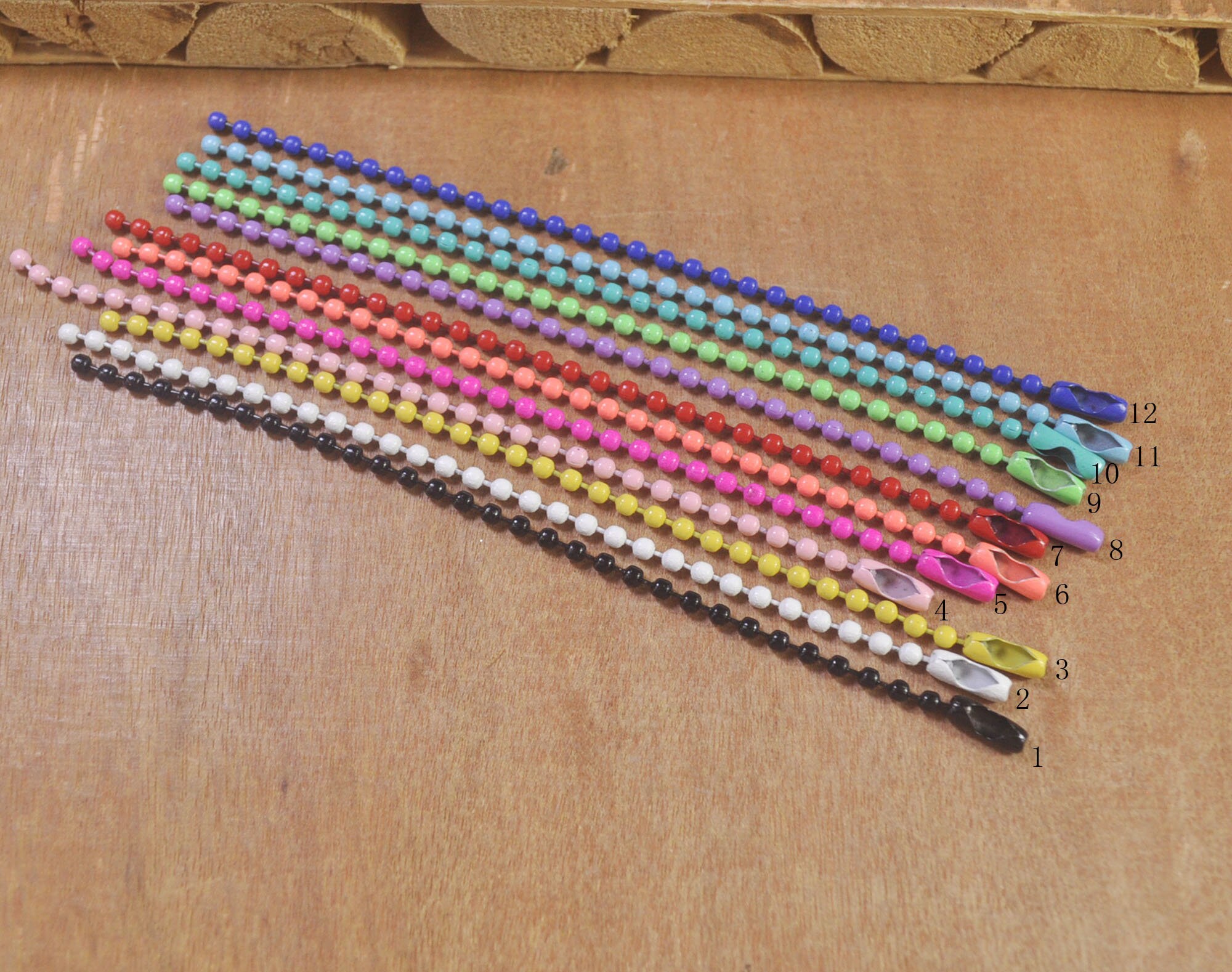 Set of 30pcs 4.5 Inch Mixed Color Ball Chain2.3mm Ball - Etsy