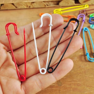14 Colors,enamel Metal Safety Pin,colorful Safety Pin,big Pins ...