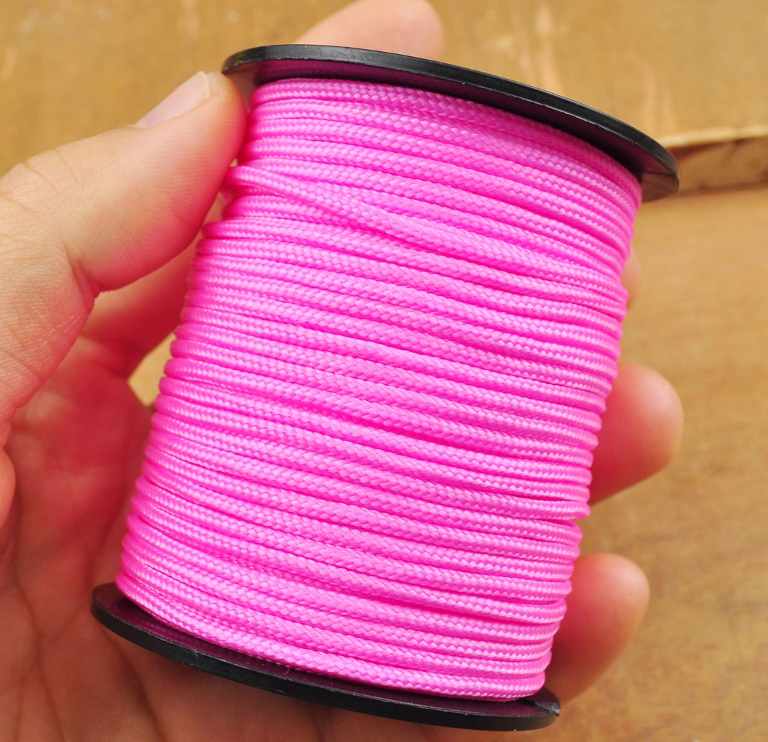 30/50/100 Yards,2mm Light Pink Cords/ropes/strings,nylon Braided Cord ...