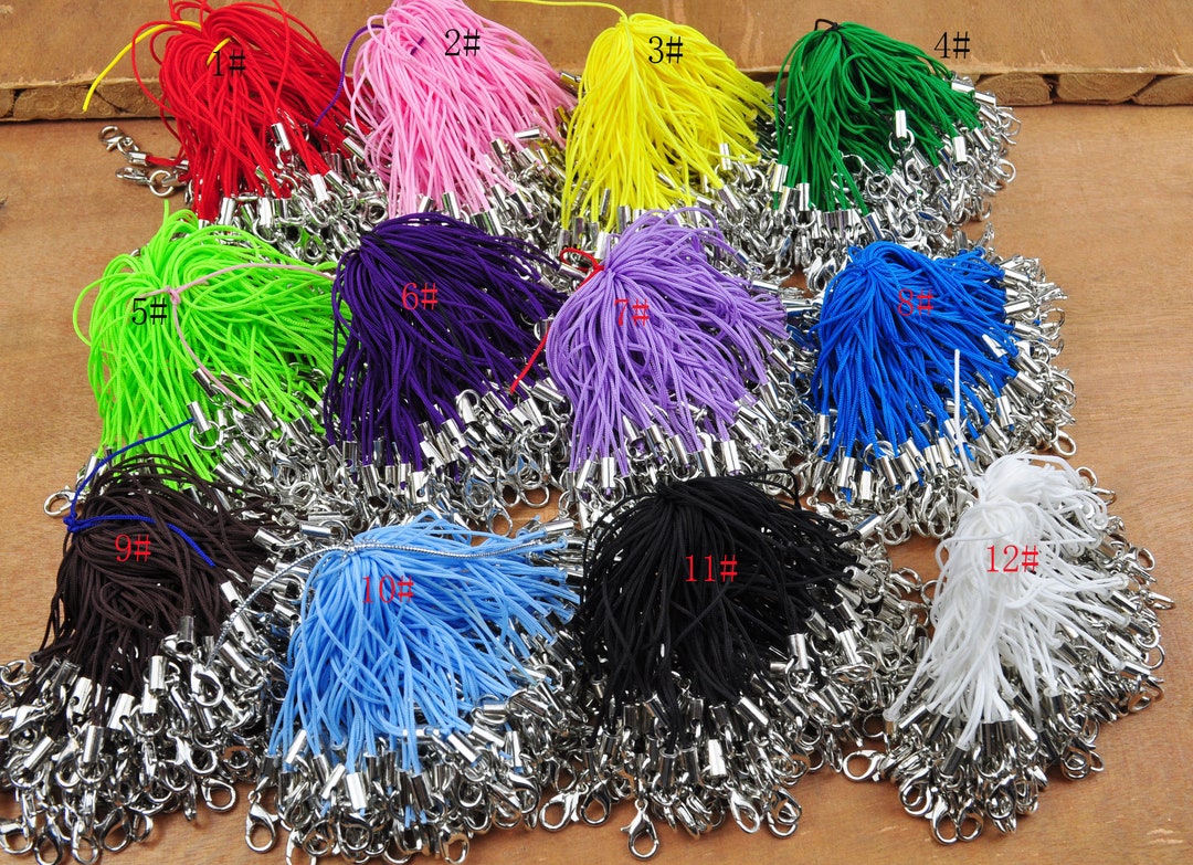 20-200 Pcs Cell Phone Straps With Lobster Clasps Charm,mixed,lanyard ...