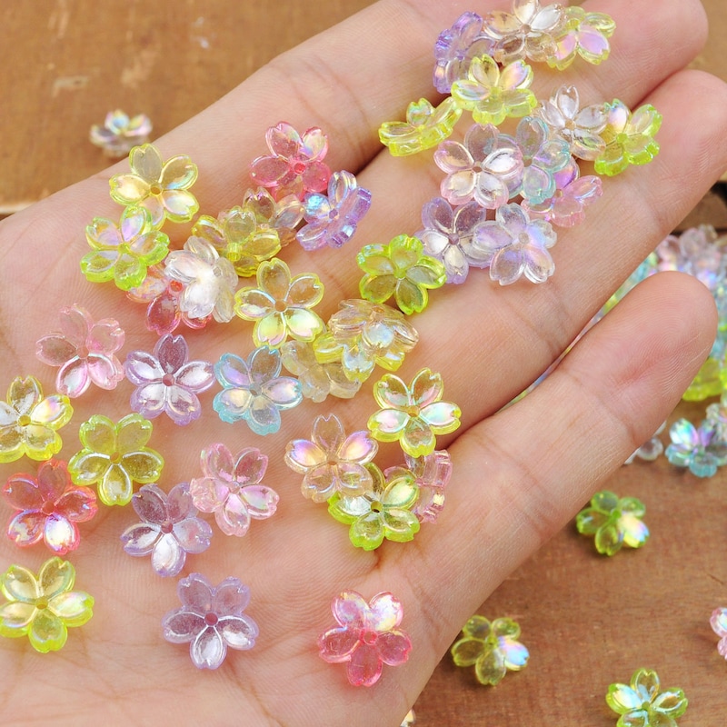 Acrylic Flower Bead - Etsy