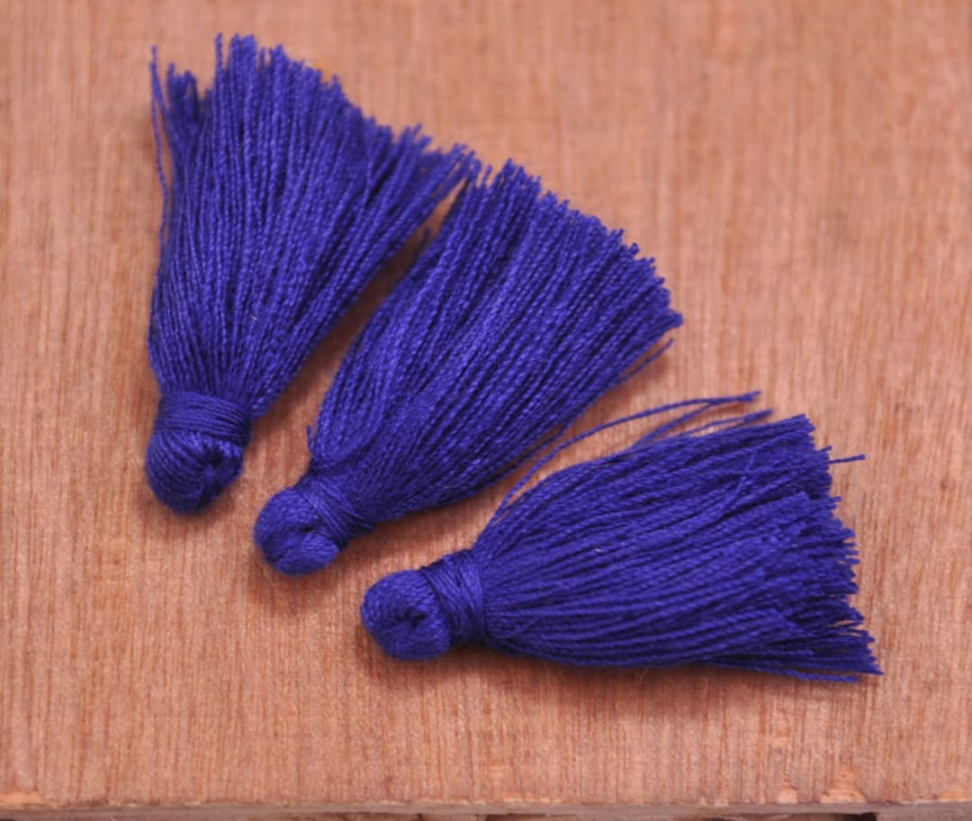 Mini Tassel,3cm Cotton Tassels/tiny Short Tassel/electric Blue Mini ...