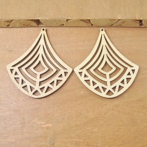 10pcs Wood Drop Pendants,natural Wood Earring Pendant,wooden Jewelry ...
