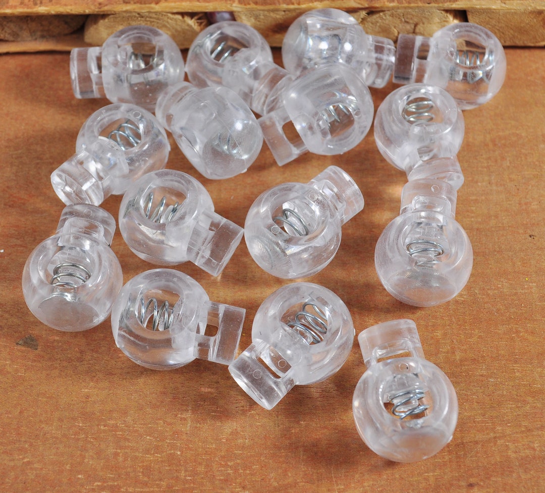 10-100pc Plastic Single Hole Round Cordlock,toggles Stopper,18mm ...
