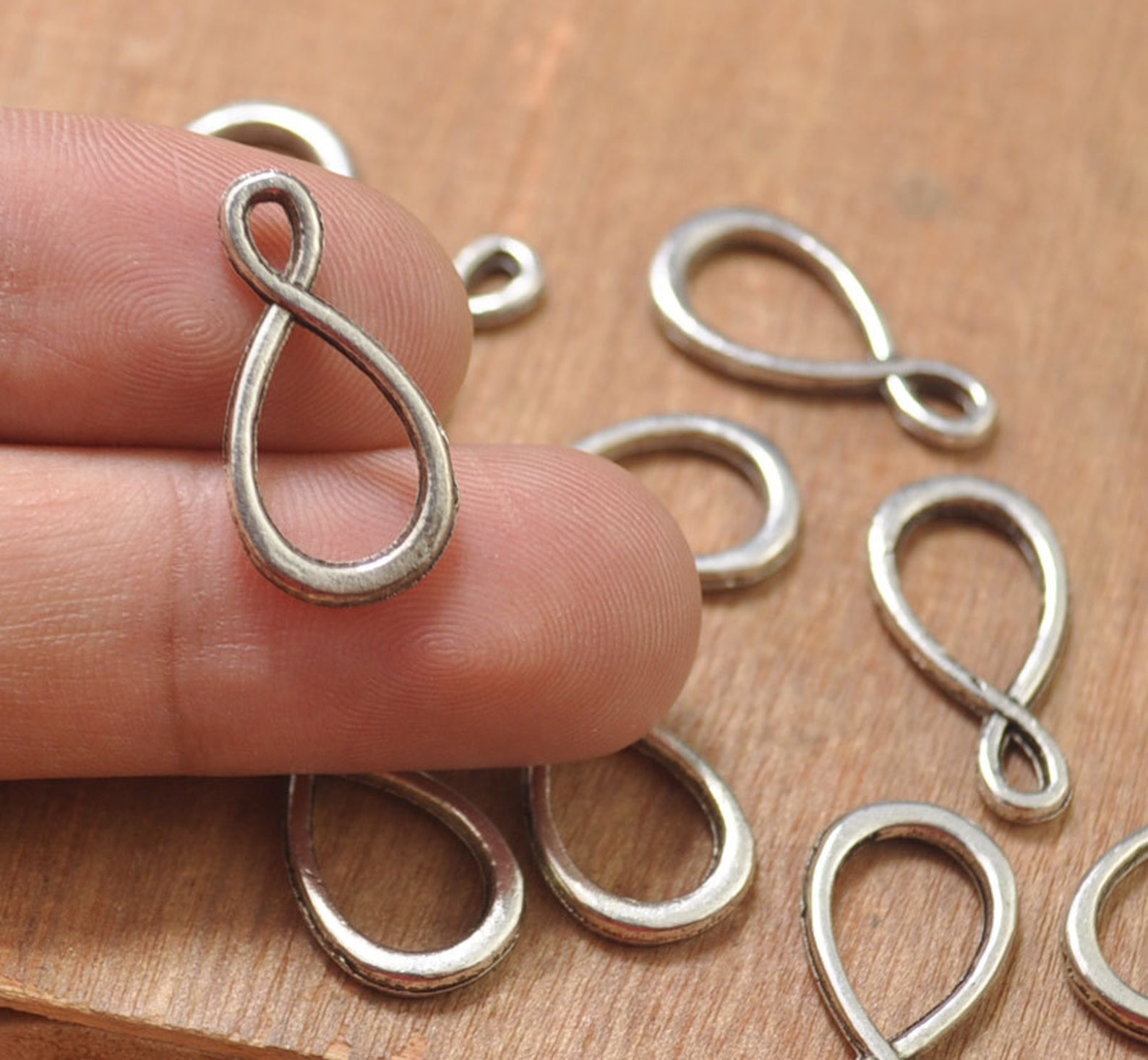 30pcs Infinity Link Connector Pendants Charmshanger Connector - Etsy