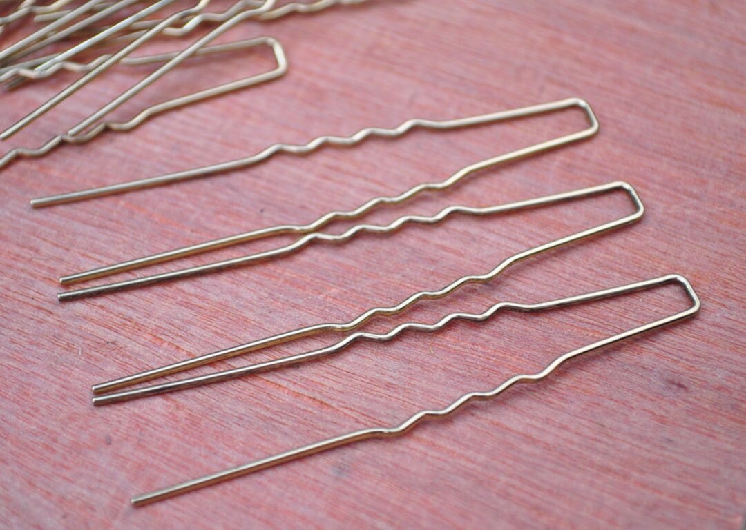 Dark Gold U Hair Pin--50 PC Dark Gold Metal Hair Pins 64mm,metal Hair ...