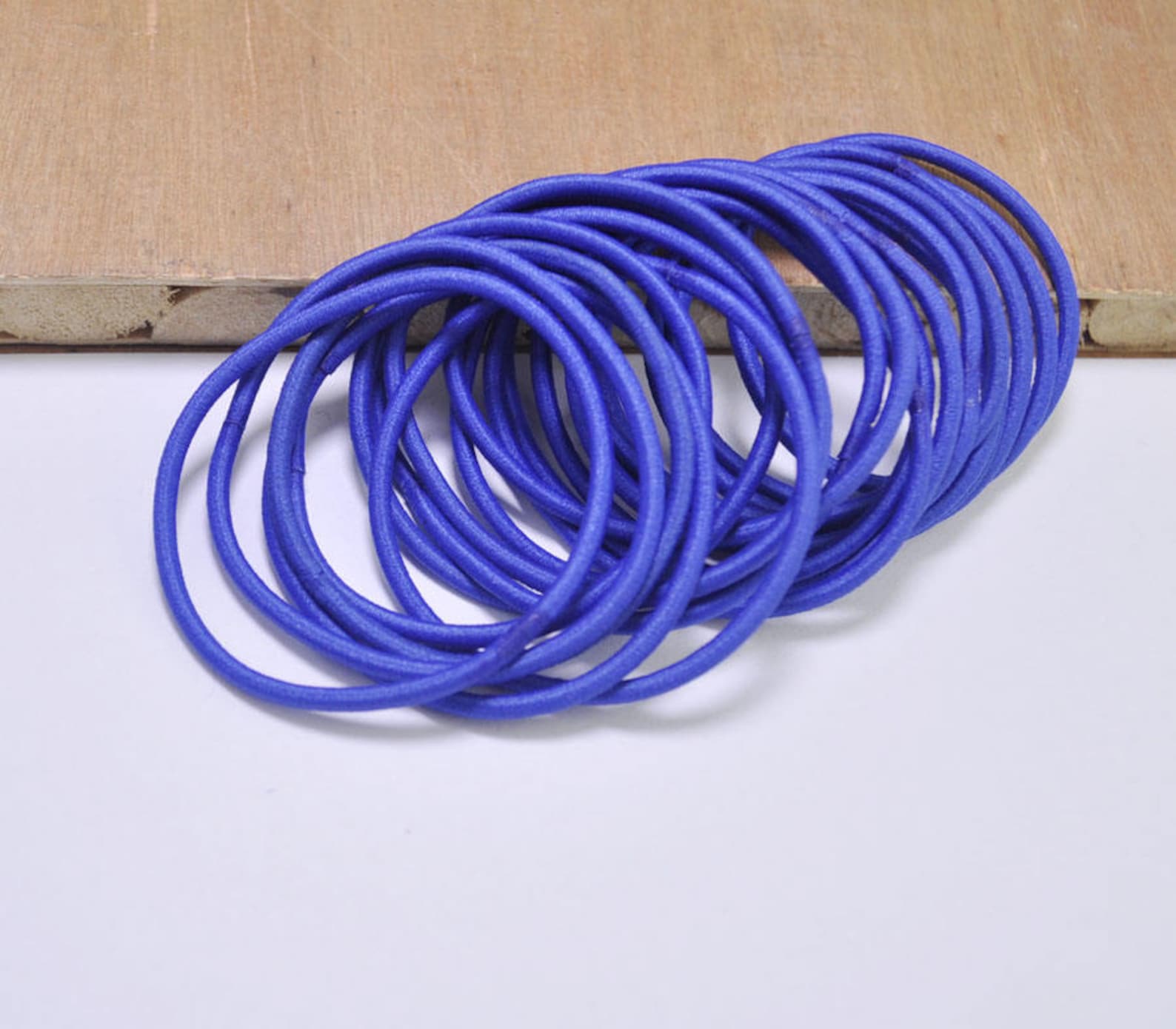 DIY Hair Elastics50pcs or 100pcs Elastic Cordblue Hair - Etsy