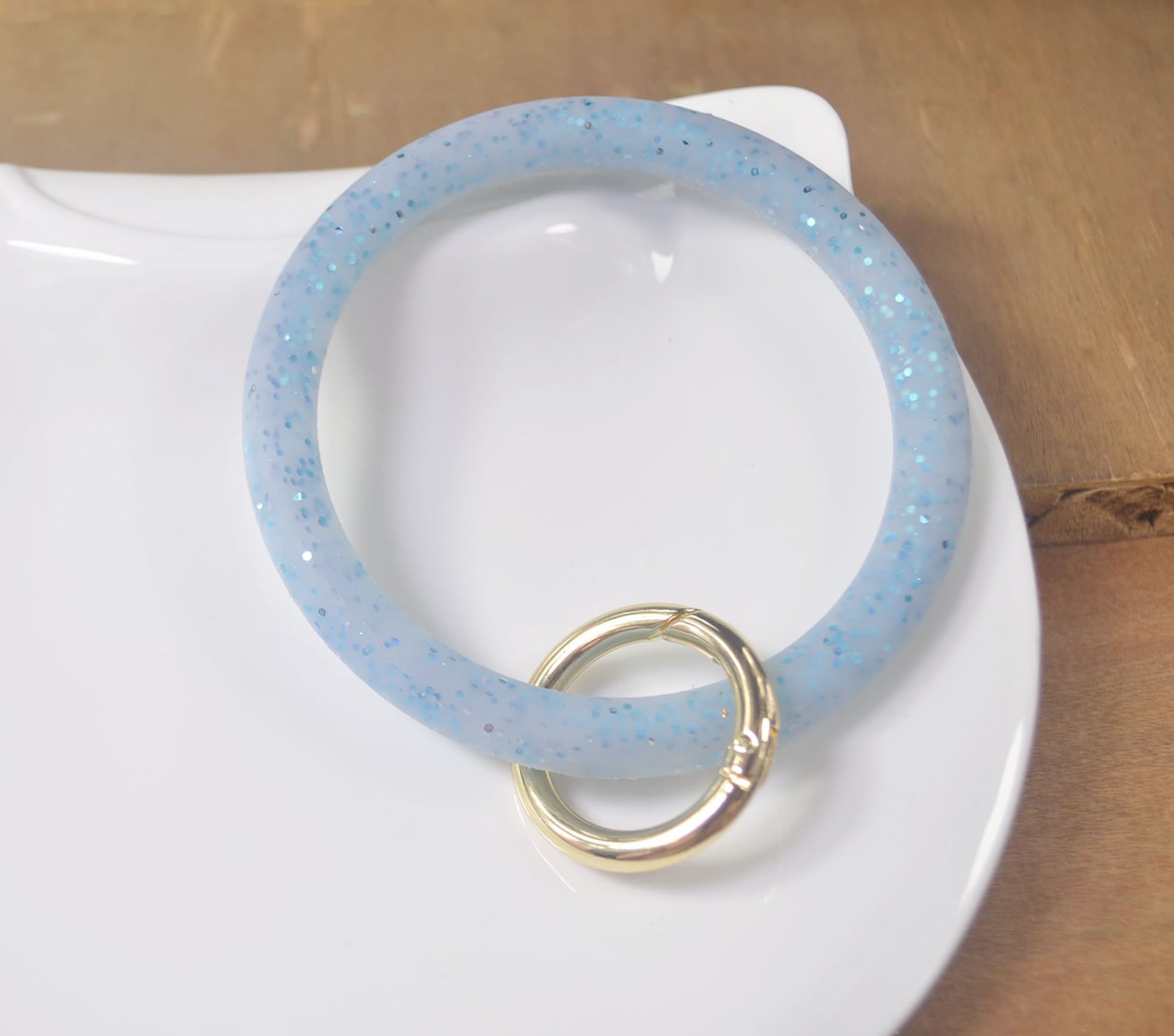 Free Shipping,1pc Glitter Silicone Bangle Bracelet Keychain,lanyard ...