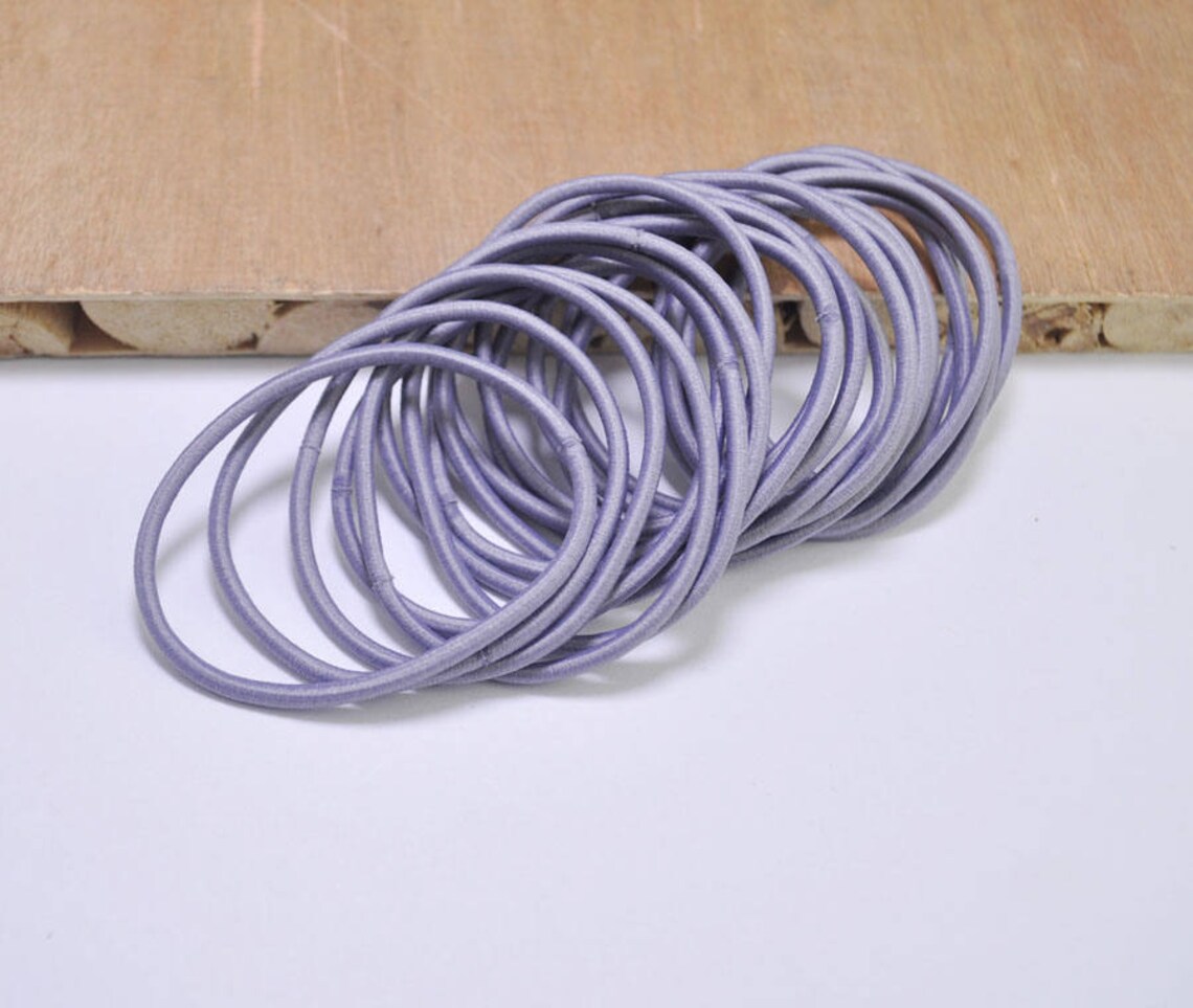 DIY Hair Elastics,50pcs or 100pcs Elastic Cord,gray Hair Elastic Cord ...