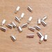 Small End Caps -100pcs Silver Plated Brass End Cap Clasp Clips ...