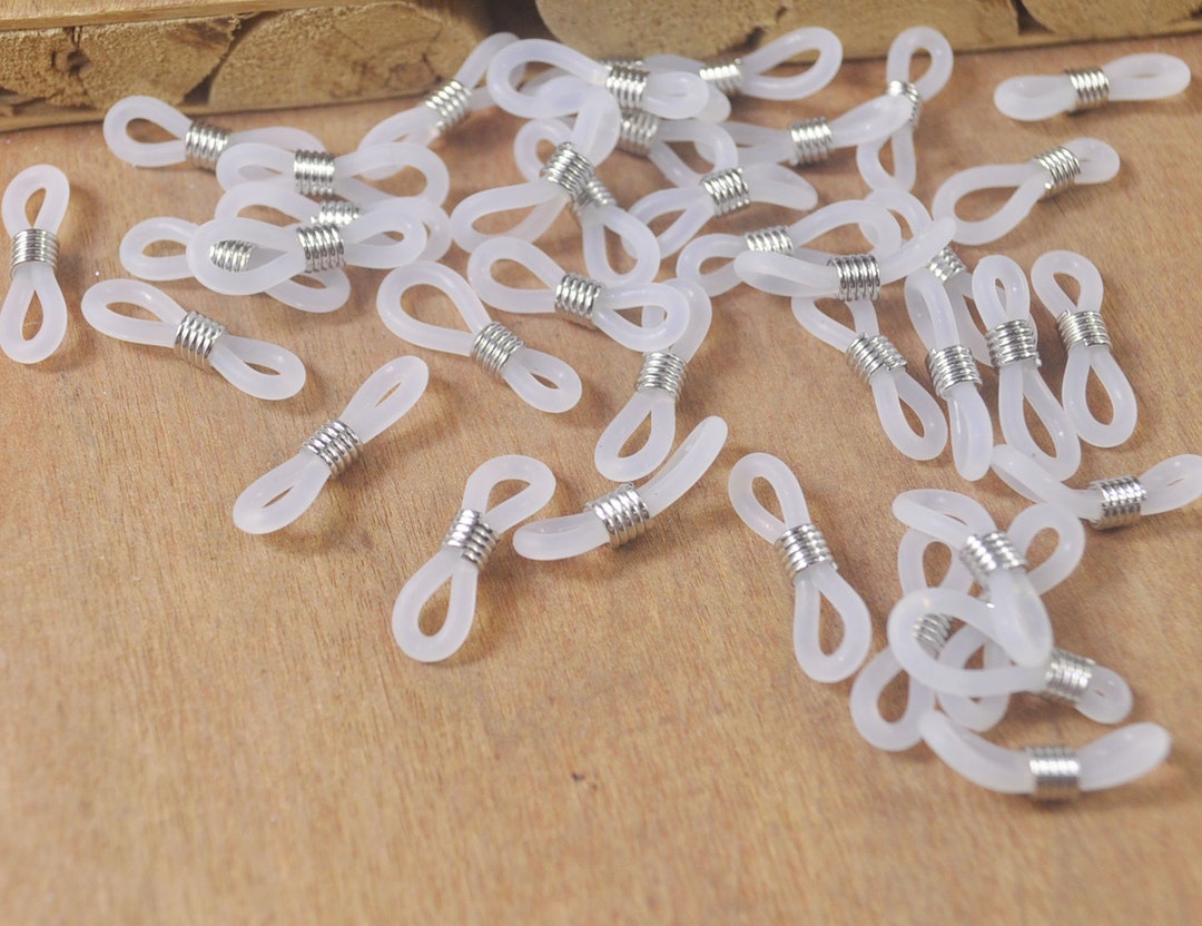 White Eyeglass Holder,rubber Glasses Chain Holders,30pcs Eye Glasses ...