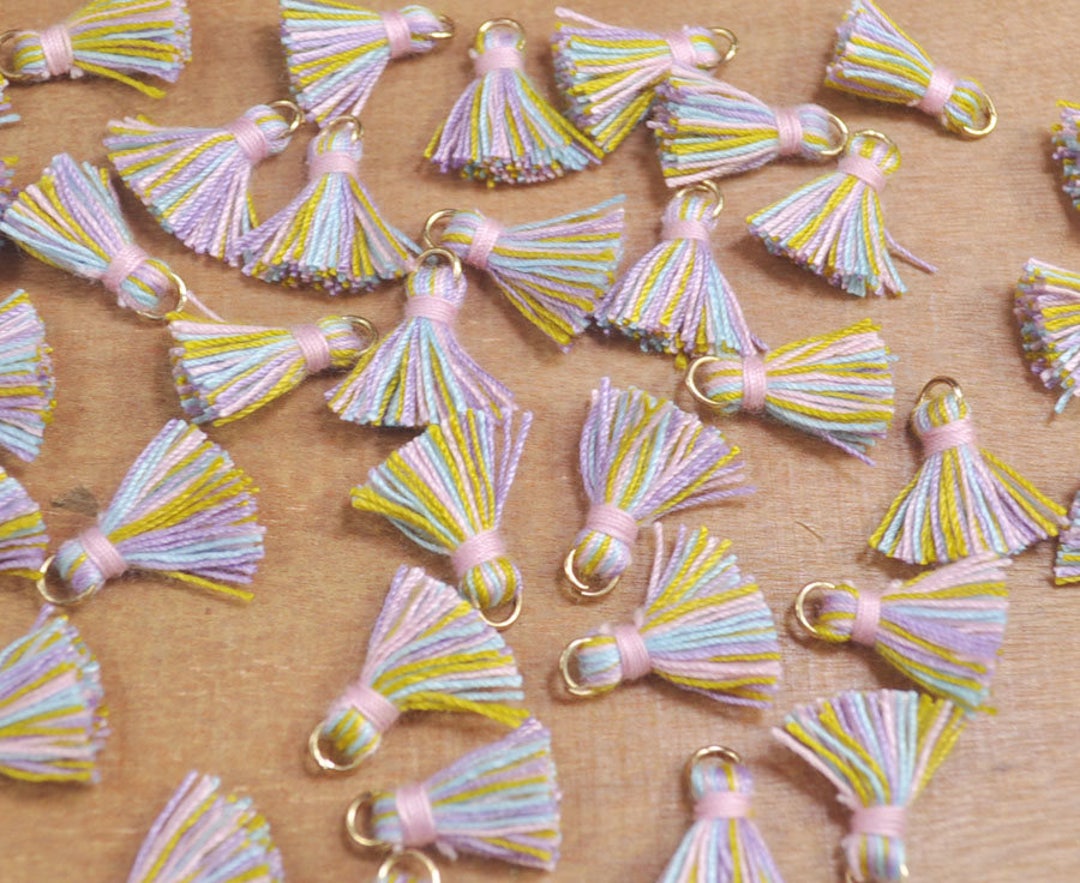 20pcs 15mm Mini Tassels,multi Color,short Boho Tassels,earring,small ...