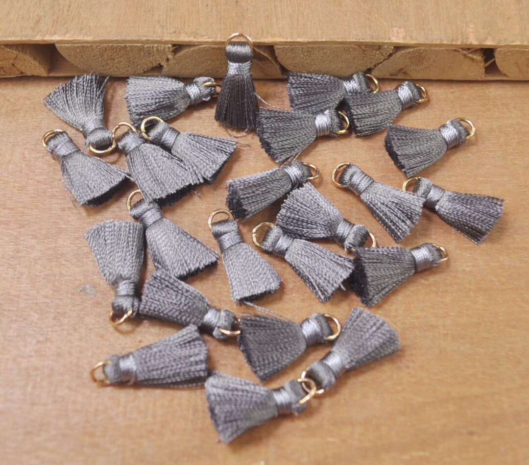 20pcs 0.9" of Gray Mini Tassels DIY Craft Supplies,jewelry Tassels ...