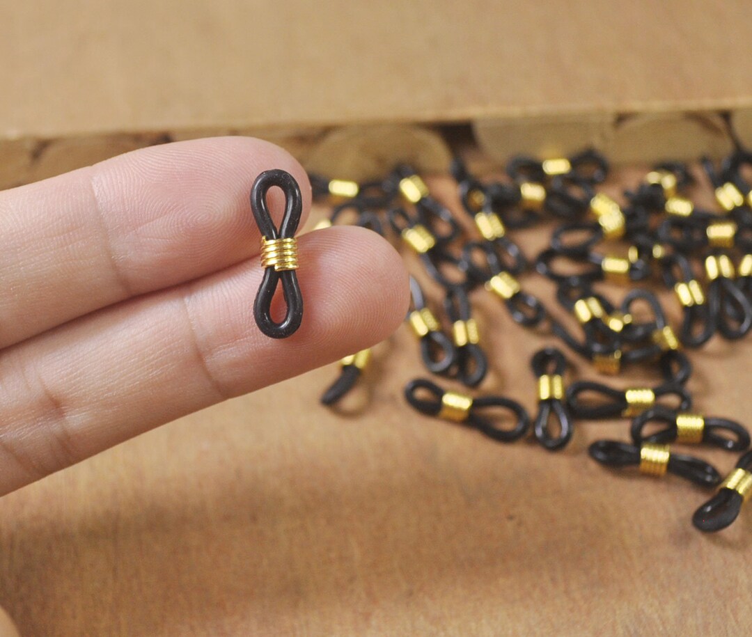 Black Eyeglass Holder,rubber Glasses Chain Holders,30pcs Eye Glasses ...