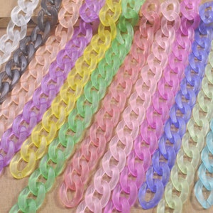 27.5“ Chunky Chain Links,plastic Open Chain Links,curb Chain Links ...