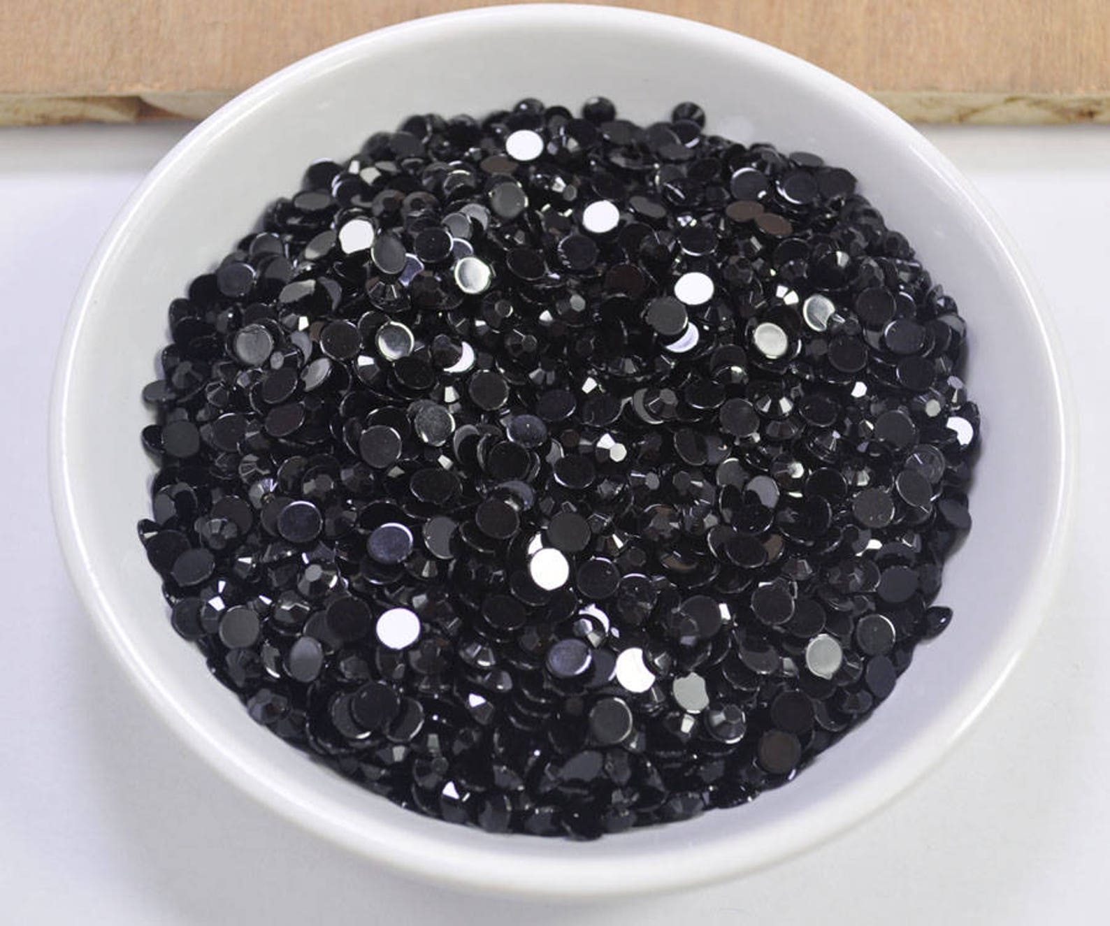 1000pcs Black Rhinestonesacrylic Round - Etsy