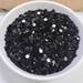 1000pcs Black Rhinestones,acrylic Round Rhinestones,faceted,flat Back ...