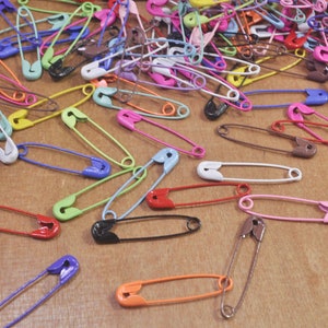 Safety Pins ,100pcs Colorful Safety Pins, Safety Pin Brooch,safety Pins ...
