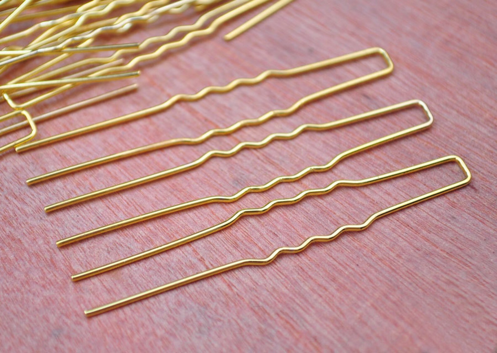 Gold U Hair Pin--100 PC Gold Metal Hair Pins (nickel and Lead Free ...