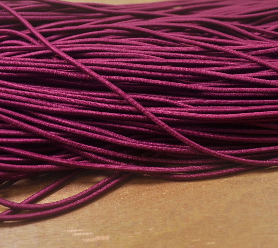 Wine Red Elastic Cord,2.5mm Wine Red Elastic Cord,elastic Round Rope ...