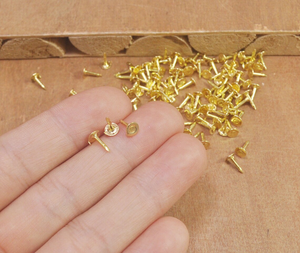 20pcs/50pcs Gold Plated Pin 4mm Padtie Tack Pad Lapel Pin | Etsy