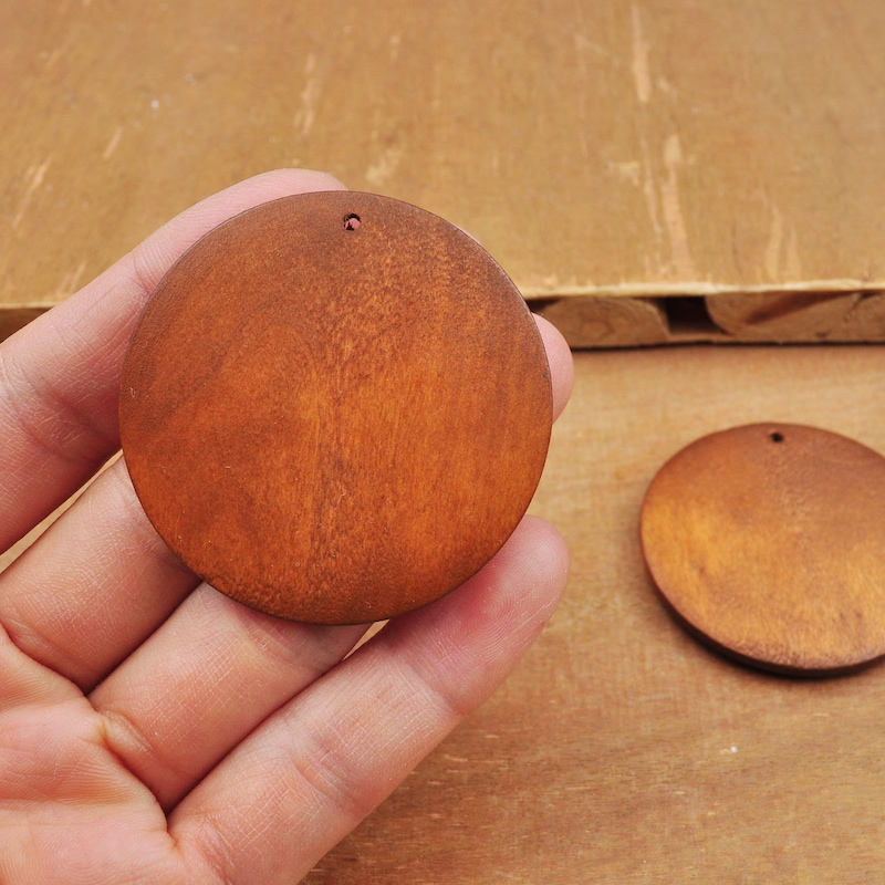 Wood Pendant - Etsy