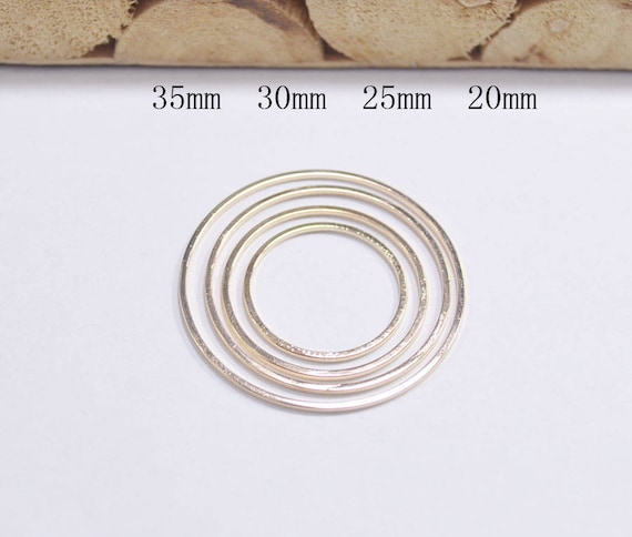 100pcs 20mm 25mm 30mm 35mm 40mm KC Gold Plated Circle | Etsy