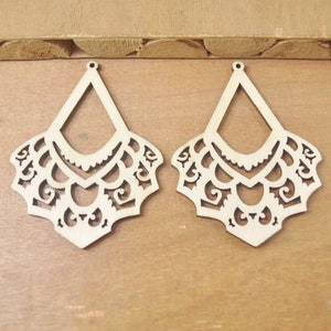 10pcs Wood Drop Pendants,natural Wood Earring Pendant,wooden Jewelry ...