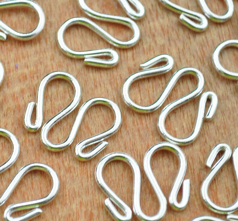 50pcs Silver Necklace Hook Necklace Clasp/Bracelet | Etsy