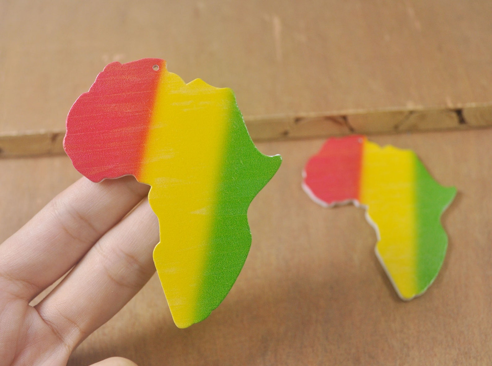 6pcs DIY Wooden Earrings,african Wooden Earring,african Map Earrings ...