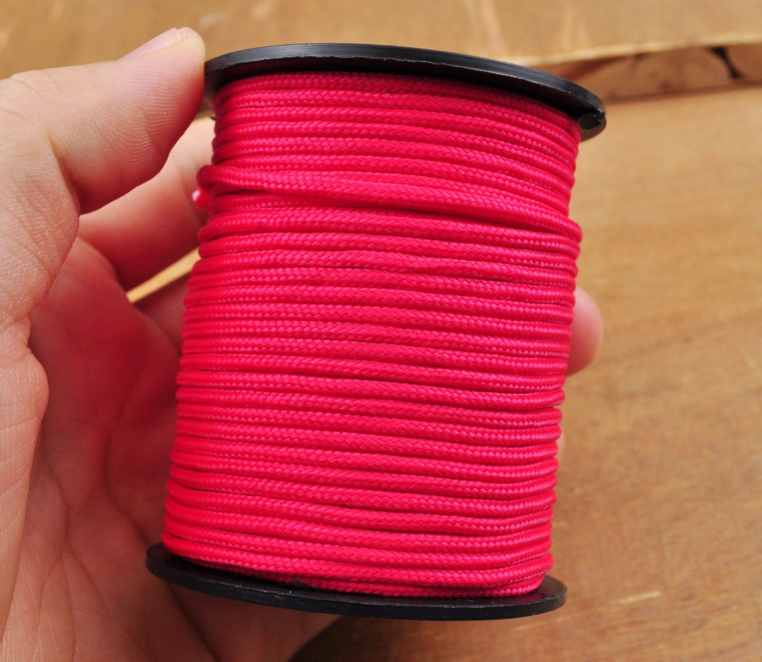 30/50/100 Yards,2mm Scarlet Nylon Cords/ropes/strings,nylon Braided ...