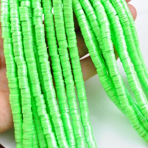 1 Strand Shinning Silver Multicoloured Polymer Clay Beads,6mm Heishi ...