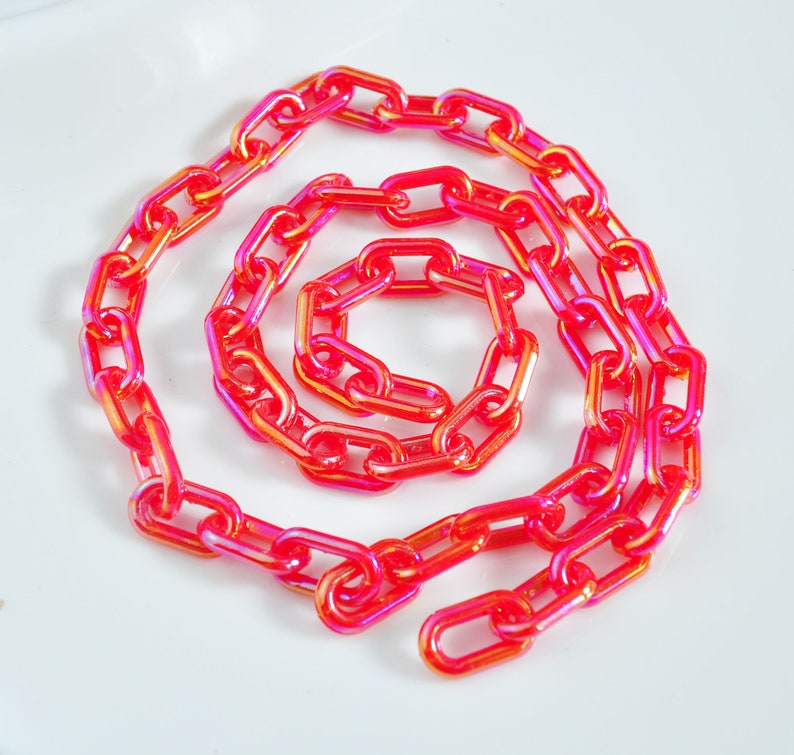 2-50pcs AB Color Plastic Chain,acrylic Chain,19inch,mask Necklace ...