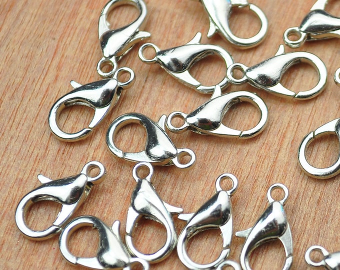 Silver Key Clasps10pcs Silver Keychain Clasp Findings - Etsy