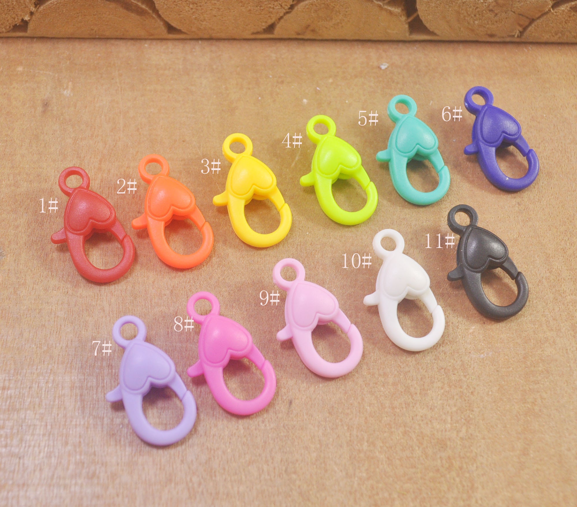 20/50pcs 11 Colors Small Plastic Lobster Claspglasses Chain - Etsy