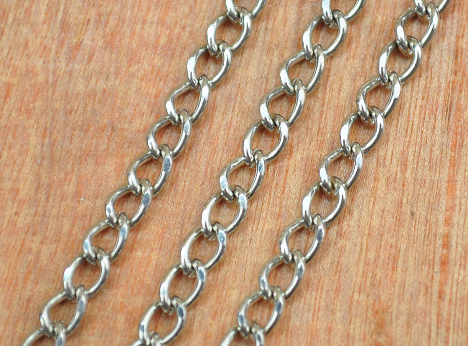 Chain16ft 5m Antique Silver Metal Chainsilver Twisted | Etsy