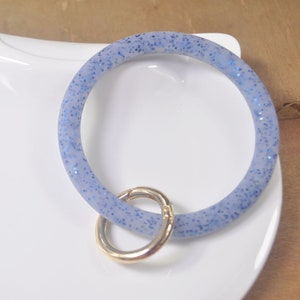 Free Shipping,1pc Glitter Silicone Bangle Bracelet Keychain,lanyard ...