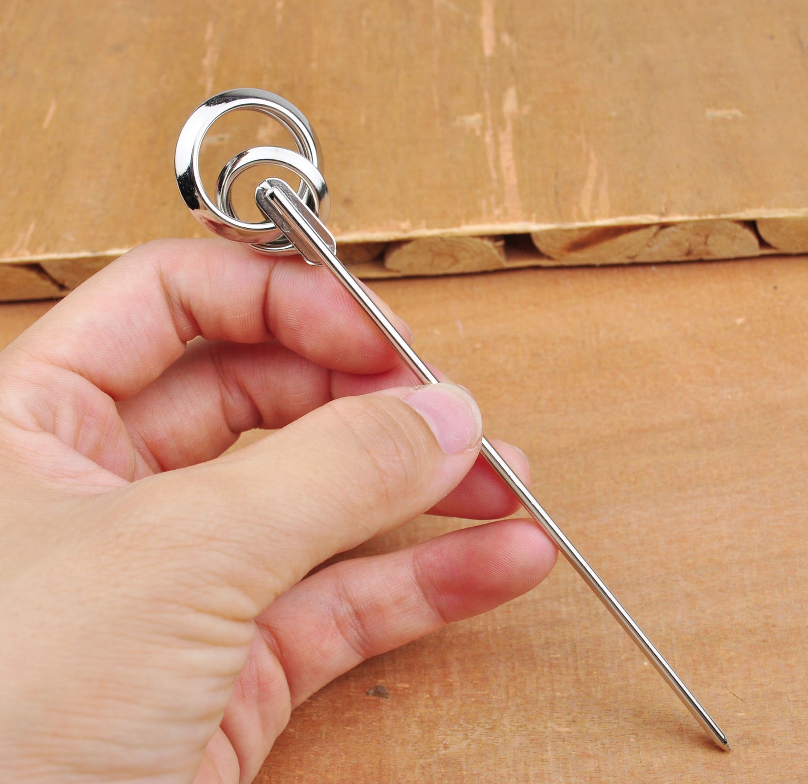 5.6" Long Metal Hair Stick, Simple Hair Stick for Long Hair,silver Hair ...