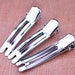 50pc Silver Double Prong Metal Hair Alligator Clip With Teeth,alligator ...