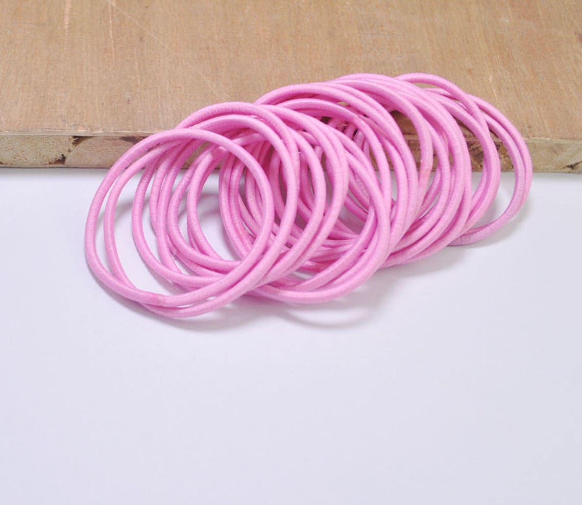 DIY Hair Elastics50pcs or 100pcs Elastic Cordpink Hair - Etsy