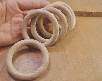 Wholesale 50pcs Round Wooden Rings 68mm Large Wooden Ring - Etsy