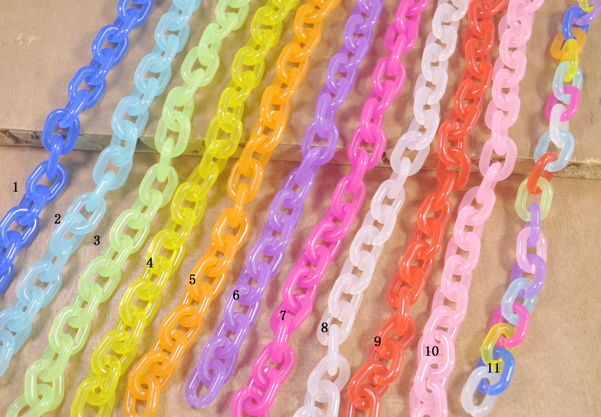 27.5“ Oval Chunky Chain Links,plastic Open Chain Links,curb Chain Links ...