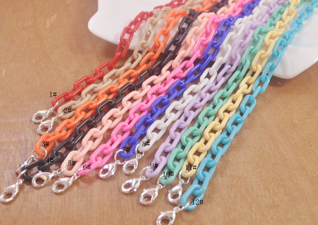 15" Acrylic Link Mask Chain,1 Pcs Face Mask Chain, Plastic Face Mask ...