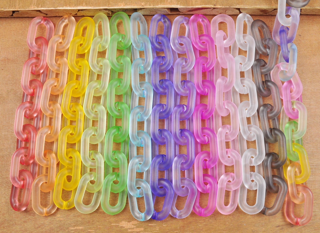 Big Matte Oval Cable Chunky Chain Links,plastic Open Chain Links,curb ...